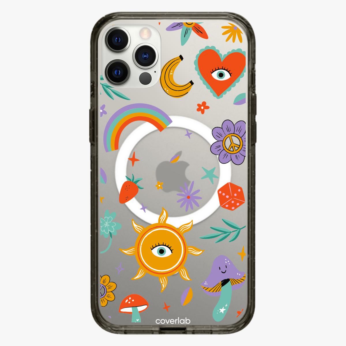 Hippie Aesthetic Girl Personalised MagSafe iPhone Case