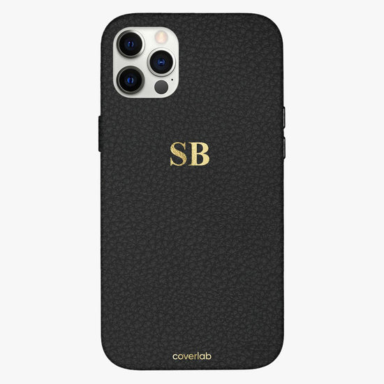 Monogram Personalised Leather iPhone Case – Coverlab